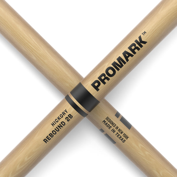 ProMark Rebound 2B Hickory Drumsticks, Acorn Wood Tip – PlayMusic123.com