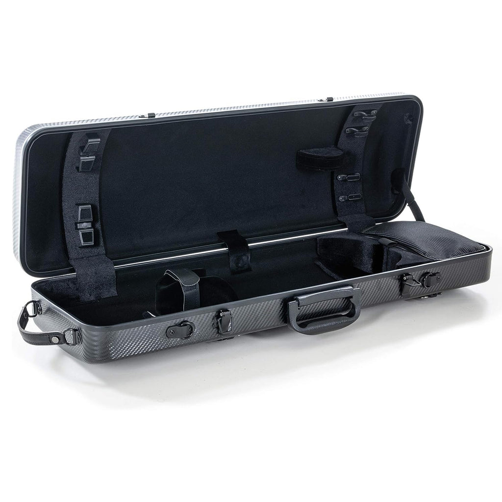 PURE by GEWA Violin Case, Polycarbonate 2.4, Oblong, Black/Black w/Sub ...