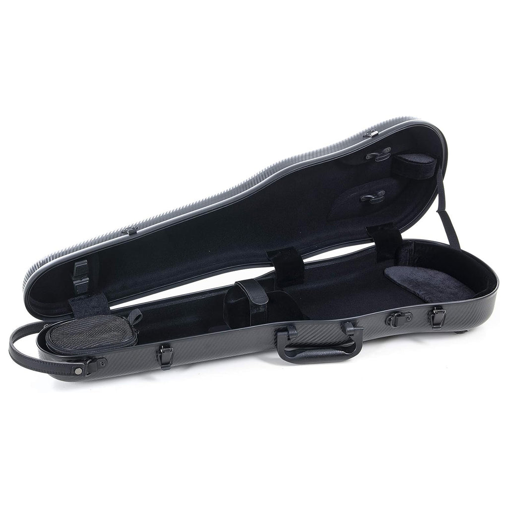 PURE by GEWA Violin Case, Polycarbonate 1.8, Shaped, Black/Black w/Sub ...