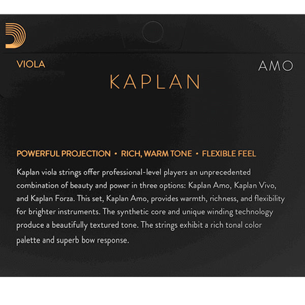 D'Addario Kaplan Amo Viola Single G String, Small Scale Medium, Bulk 1 ...