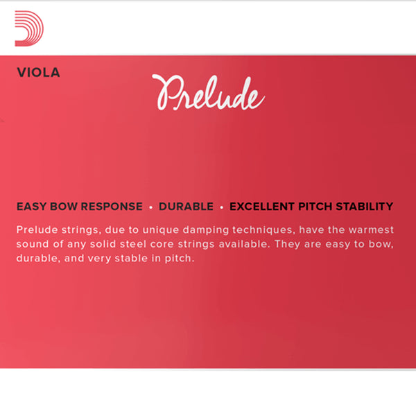 D'Addario Prelude Viola Single A String, Short Scale, Medium, Bulk 10 ...