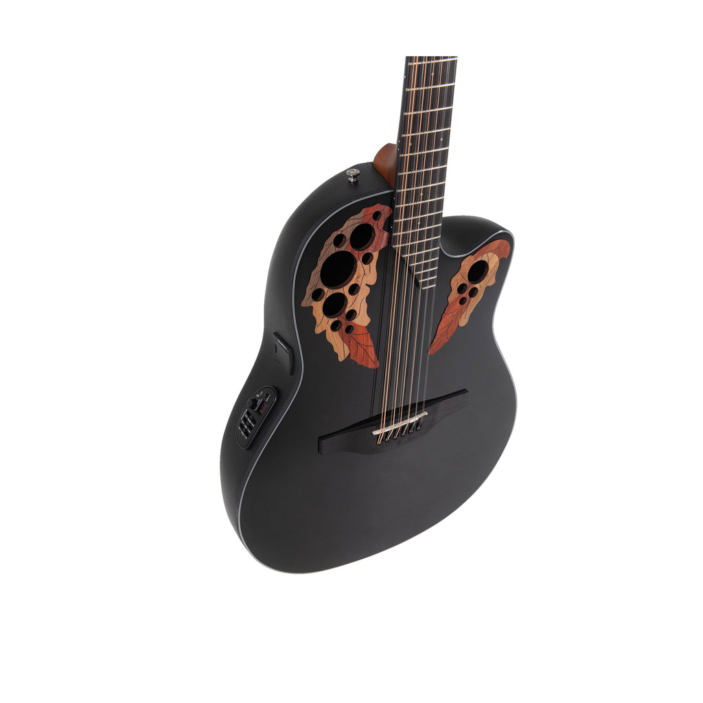 Ovation Celebrity Elite, 12-String Acoustic Electric Guitar, Black ...