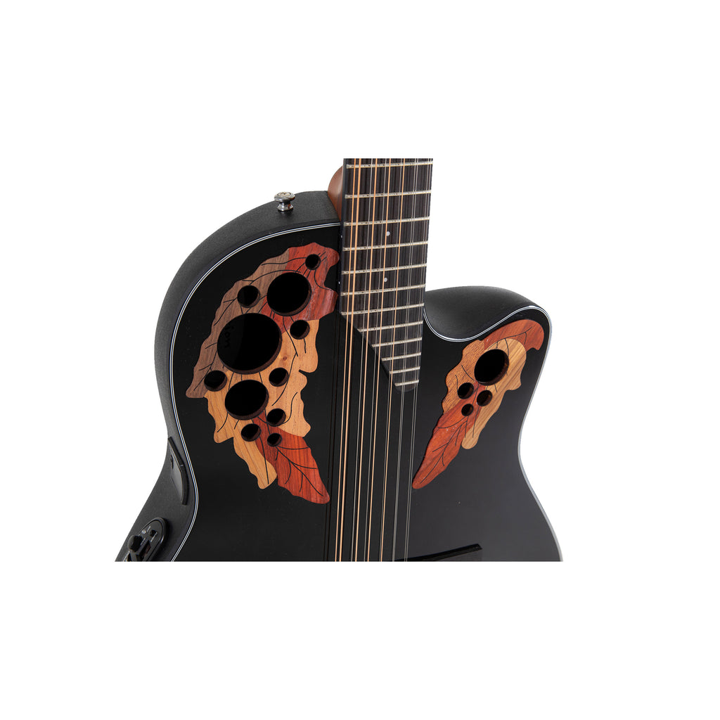 Ovation Celebrity Elite, 12-String Acoustic Electric Guitar, Black ...