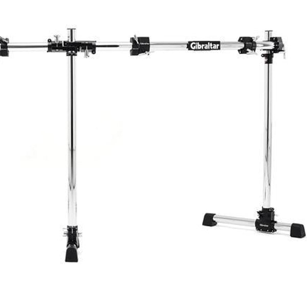 Gibraltar Road Series Curved Double Bass Drum Rack System with Black R ...