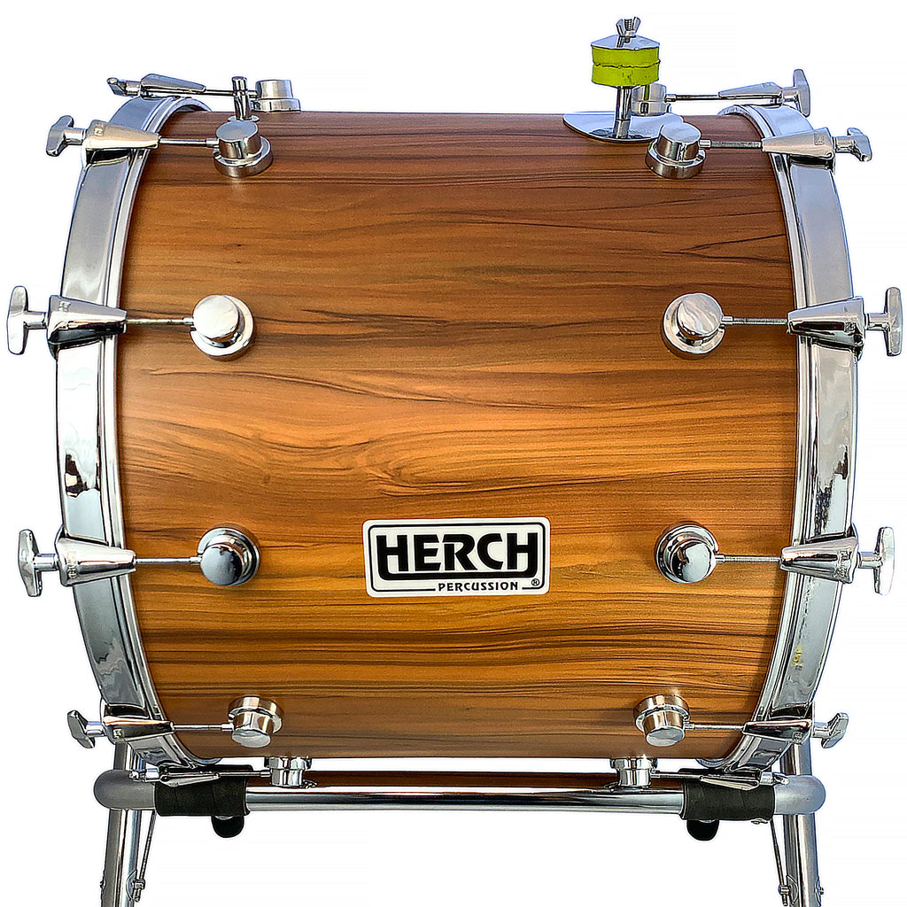 D'Luca made by Herch 20" x 24" Bass Drum Tambora Wood with Case & Stan ...