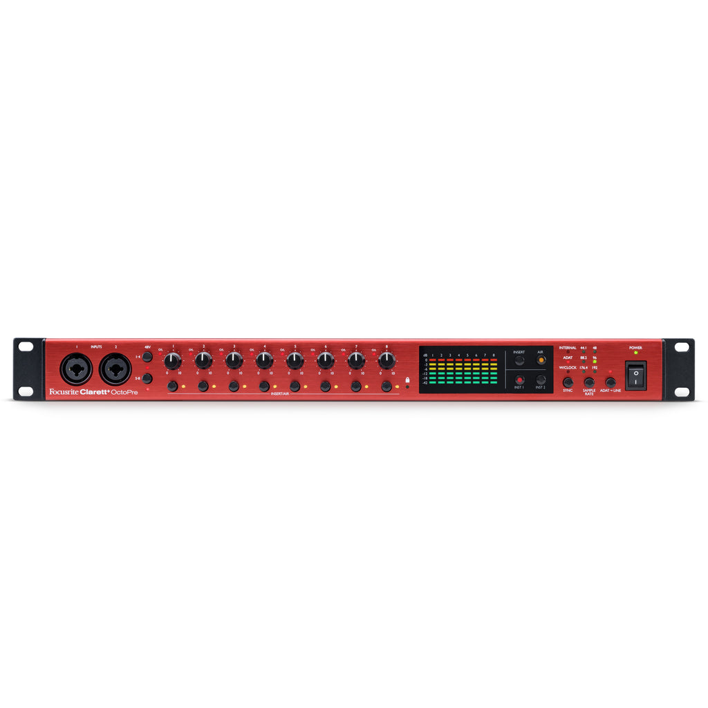 Focusrite Clarett+ OctoPre 8-Channel Mic Pre Expansion with ADAT and A ...