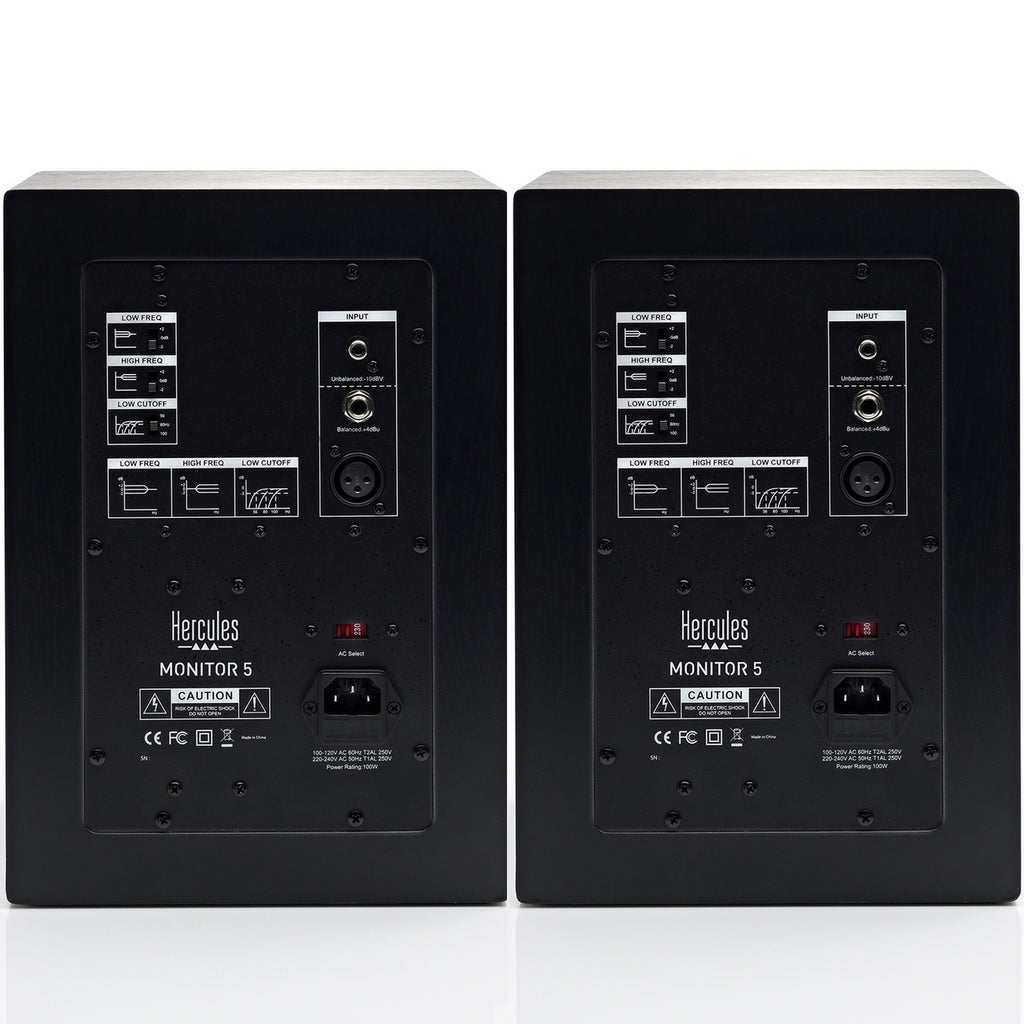 Hercules Monitor 5 Powered Speakers 80 watts, AMS-MONITOR-5 ...