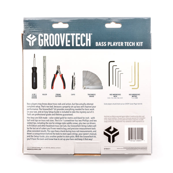 Dunlop GTBAS1 Groovetech Bass Player Tech Kit – PlayMusic123.com