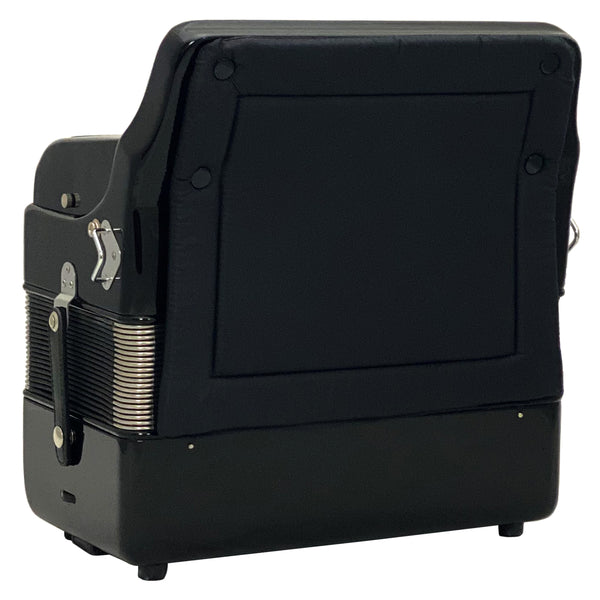Polverini 34 Button 12 Bass 3 Switches Button Accordion EAD Black and ...