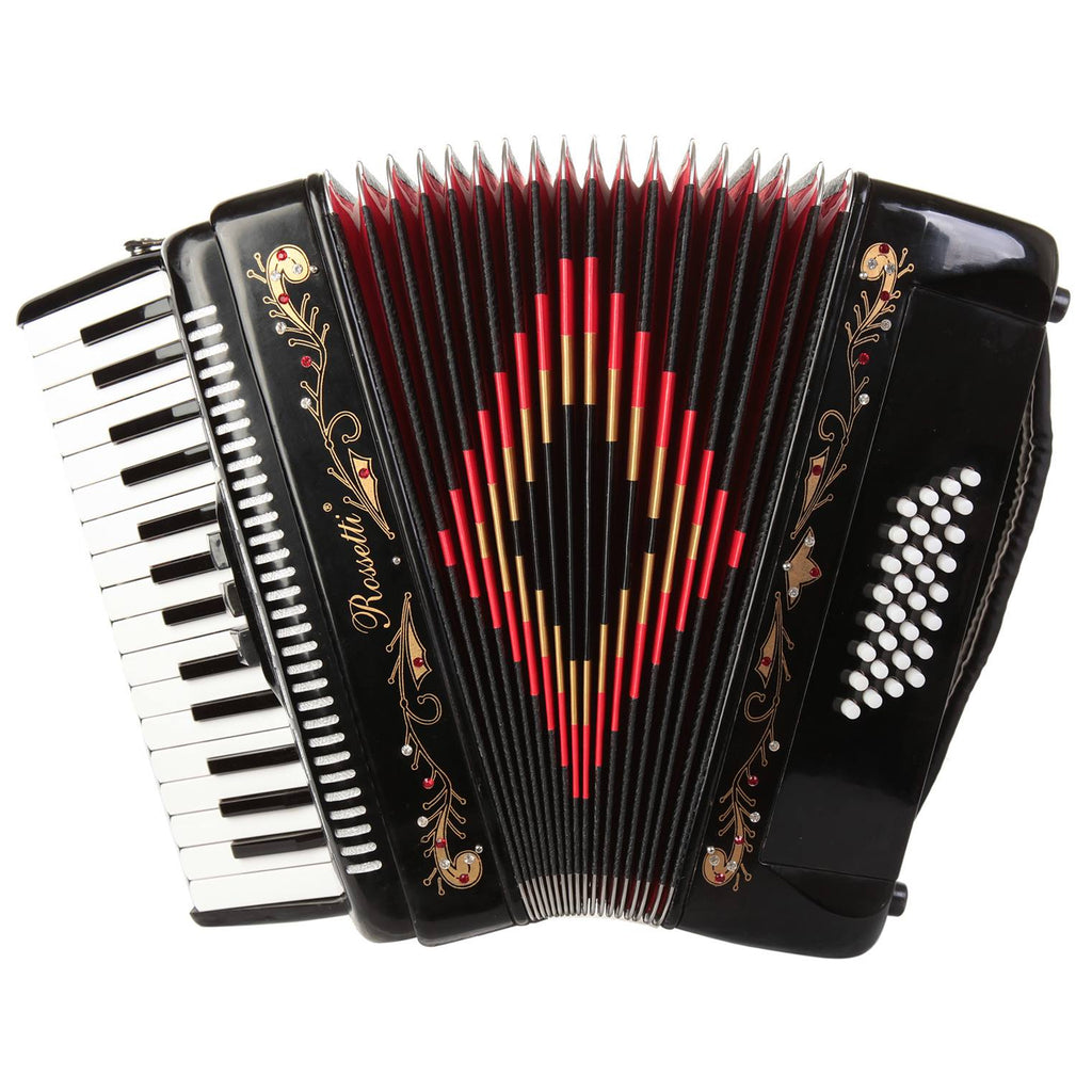 Rossetti Piano Accordion 32 Bass 30 Piano Keys 3 Switches Black ...
